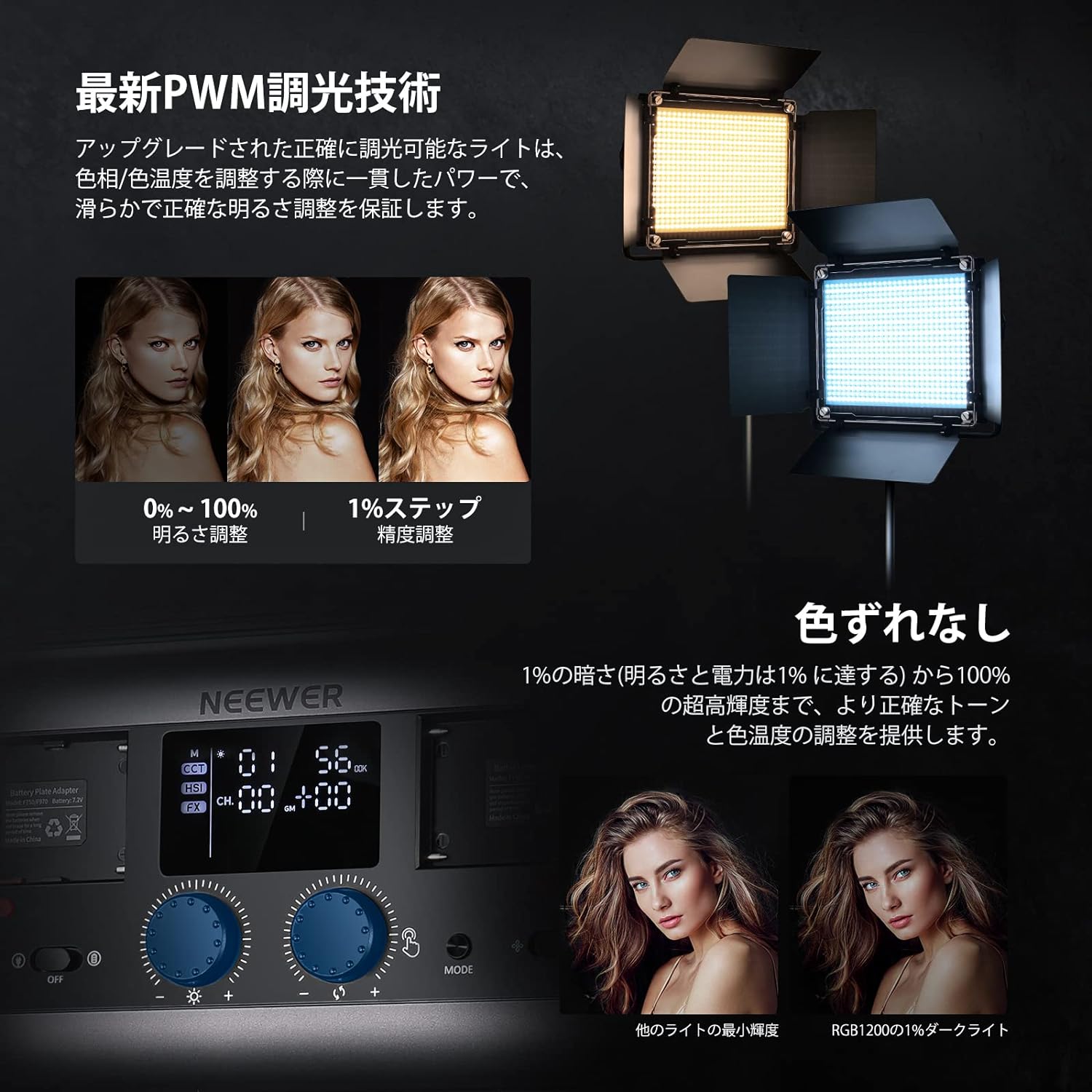 NEEWER 60W RGB1200ビデオライト – NEEWER.JP