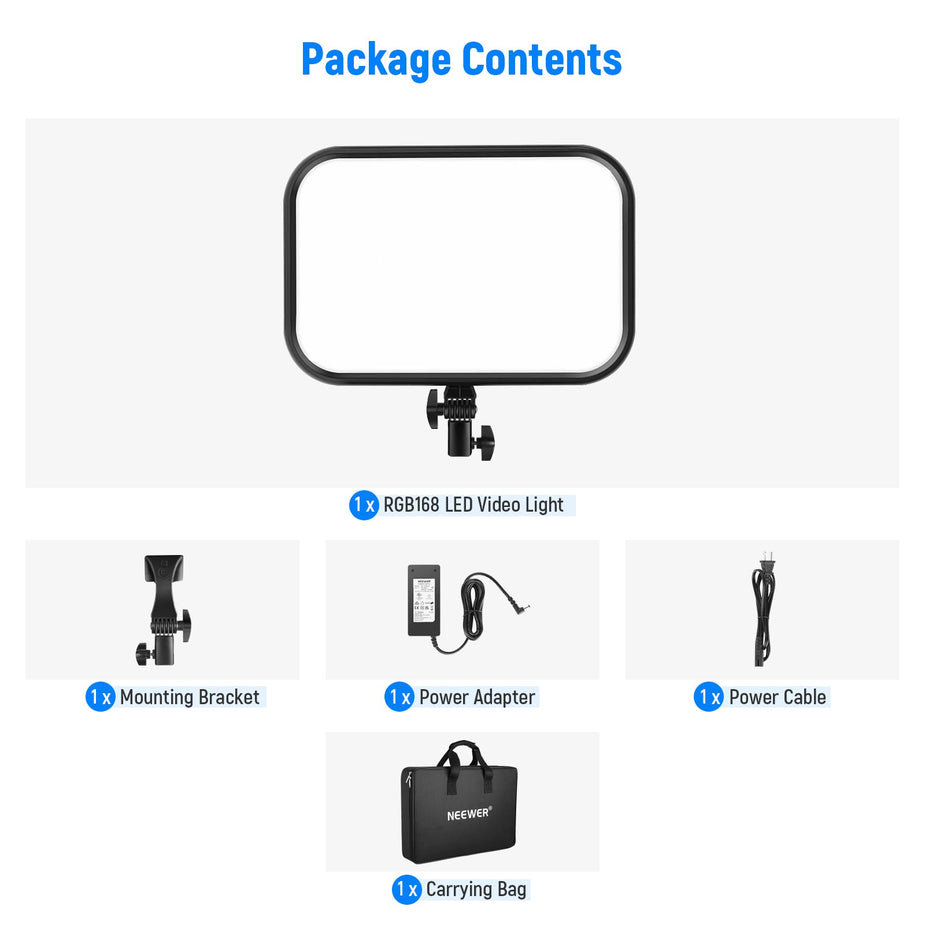 NEEWER 18.3" アプリ制御可 RGB168 LEDビデオライト – NEEWER.JP